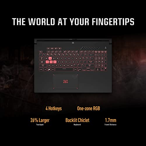 ASUS TUF Gaming A17 (2022) Gaming Laptop, 17.3β 144Hz FHD IPS-Type Display, AMD Ryzen 7 6800H CPU, GeForce RTX 3060 GPU, 16GB DDR5, 512GB PCIe SSD, Wi-Fi 6, Windows 11 Home, Mecha Gray, FA707RM-ES73
