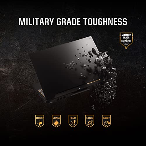 ASUS TUF Gaming A17 (2022) Gaming Laptop, 17.3β 144Hz FHD IPS-Type Display, AMD Ryzen 7 6800H CPU, GeForce RTX 3060 GPU, 16GB DDR5, 512GB PCIe SSD, Wi-Fi 6, Windows 11 Home, Mecha Gray, FA707RM-ES73