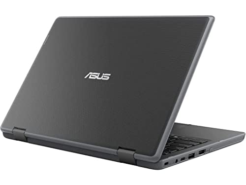 ASUS 2022 11.6" HD Business Laptop, Intel Celeron N4500 Processor, 4GB RAM, 64GB eMMC , Webcam, Intel HD Graphics 500, Bluetooth, Windows 10 Pro, Dark Grey, 32GB SnowBell USB Card