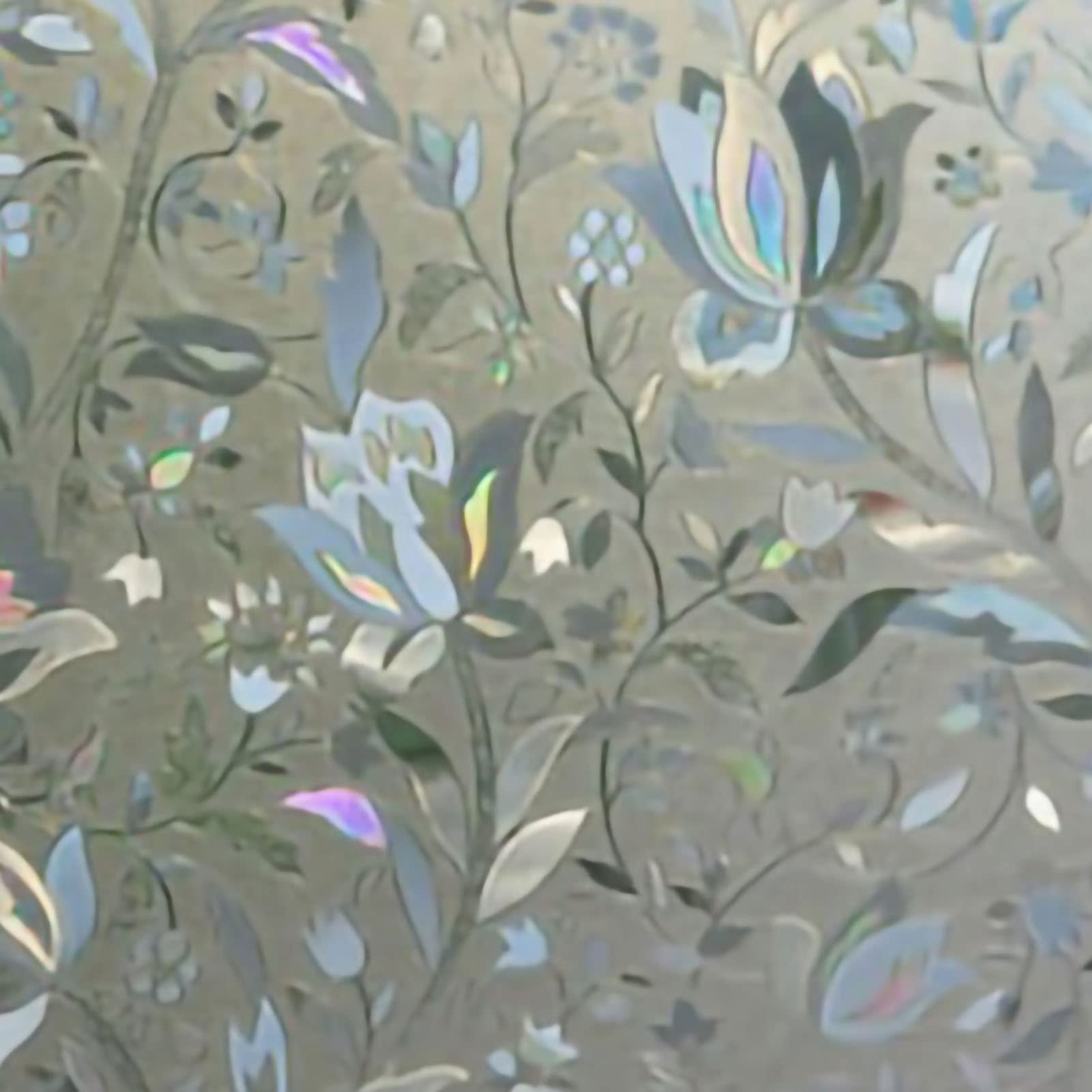 Frosted Glass Window Film Static Clings Non Adhesive Opaque Heat Control Removable,Window Privacy Film,Static Clings Removable Frosting Bathroom Door Window Covering, Non Adhesive