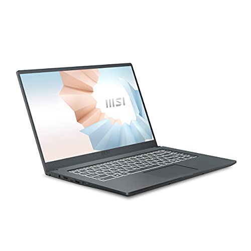 MSI Modern 15A Thin and Light Daily Laptop: 15.6" FHD 1080p, Intel Core i7-1195G7, Intel Iris Xe, 8GB, 1TB SSD, Win10, Carbon Gray (A11MU-652)