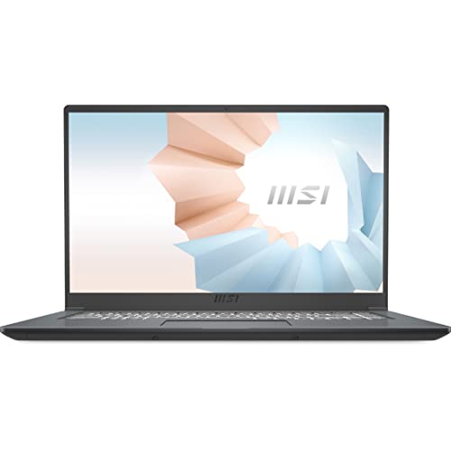 MSI Modern 15A Thin and Light Daily Laptop: 15.6" FHD 1080p, Intel Core i7-1195G7, Intel Iris Xe, 8GB, 1TB SSD, Win10, Carbon Gray (A11MU-652)