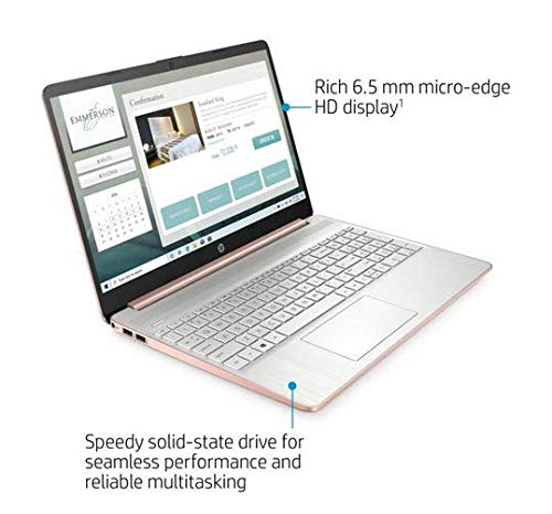 HP 15.6" Ryzen 5 8GB/256GB Laptop-Rose Gold