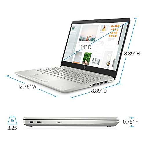 Flagship 2019 HP 14" FHD Laptop | Intel Quad-Core Pentium Silver N5000 Up to 2.7Ghz |4GB DDR4 | 64GB eMMC SSD | Office 365 Personal-1yr | Win 10 S| Support up to 256G Micro SD Extra Storage