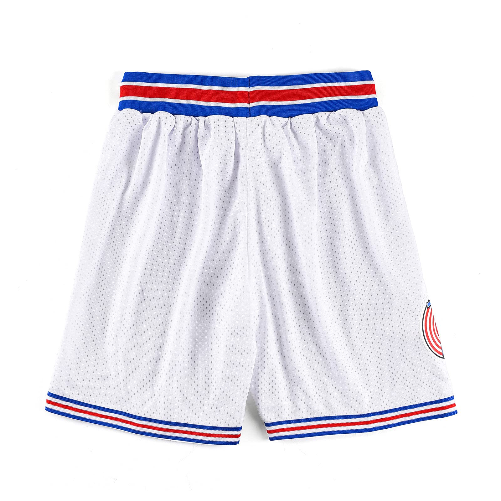 brand Mens Space Movie Basketball Shorts T Squad Shorts White S