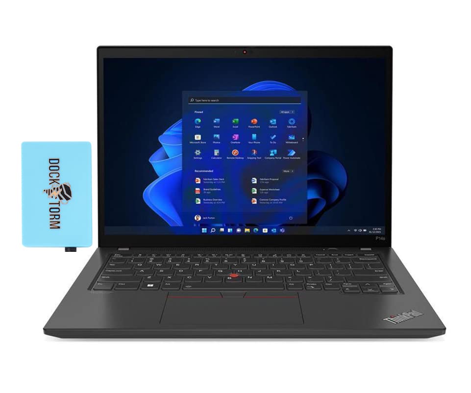 Lenovo ThinkPad P14s Gen 3 14.0" 60Hz 4K (3840x2400) IPS Touchscreen Business Laptop (Intel i7-1260P 12-Core, 16GB RAM, 1TB SSD, T550 4GB, WiFi 6, Bluetooth 5.3, Webcam, HDMI, Win 11 Pro) with Hub