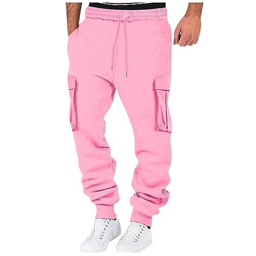 Combat Rip-Stop Camo Cargo Work Pants Trousers with Multi Pockets Men's Winter Cargo Pants Thick Fleece Joggers Loose Sport Long Trousers Male Casual Warm Sweatpants Pants ZHOUUSSALE310096270