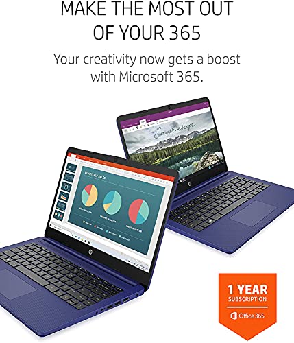 2022 HP Pavilion Laptop, 14-inch HD Touchscreen, AMD 3000 Series Processor, Long Battery Life, Webcam, HDMI, Windows 10 + One Year of Office365 (14, 16GB RAM | 576GB Storage, Blue)