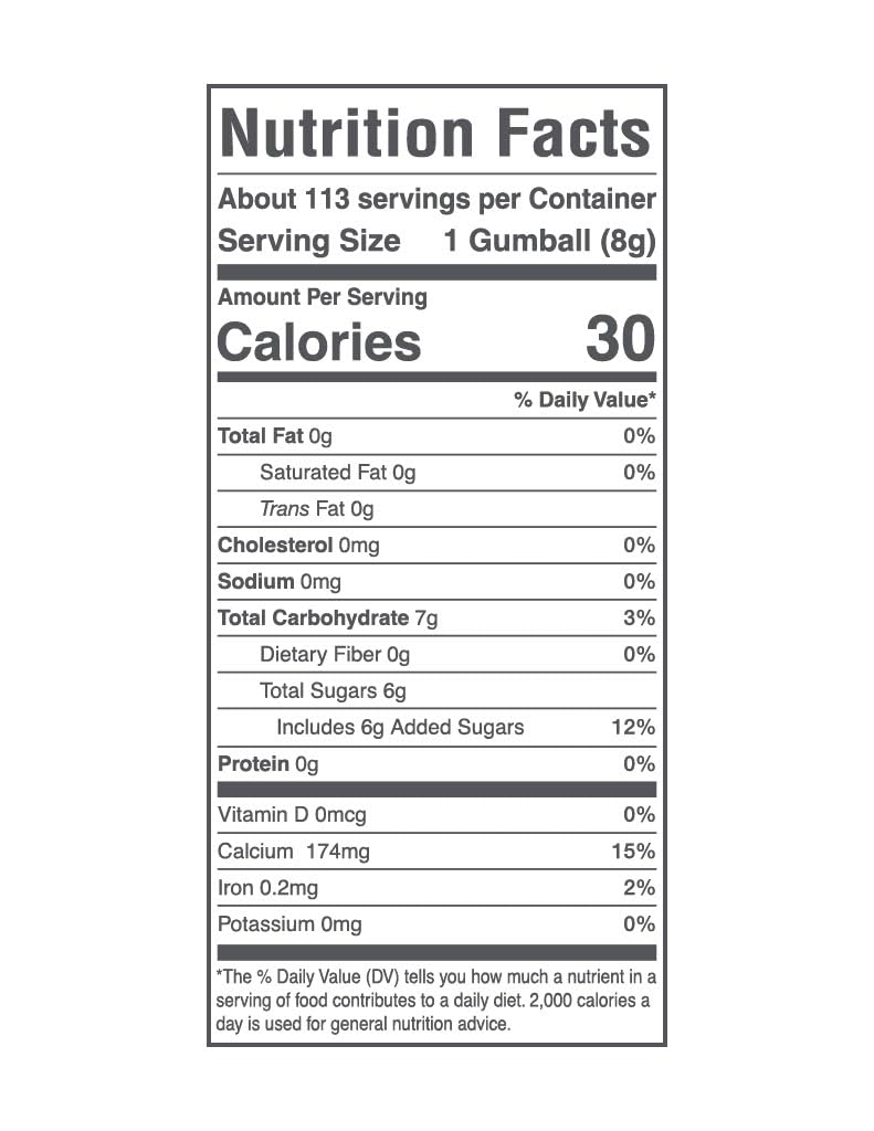 Candy Envy - Assorted 1 Inch Gumballs - 2lb Bag - Approximately 113 Gumballs Per Bag - North American Made & Kosher Certified - Gumballs for Gumball Machine - Gumball Refills