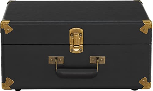 Crosley CR6253B-BK Anthology Vintage 3-Speed Bluetooth in/Out Suitcase Turntable, Black