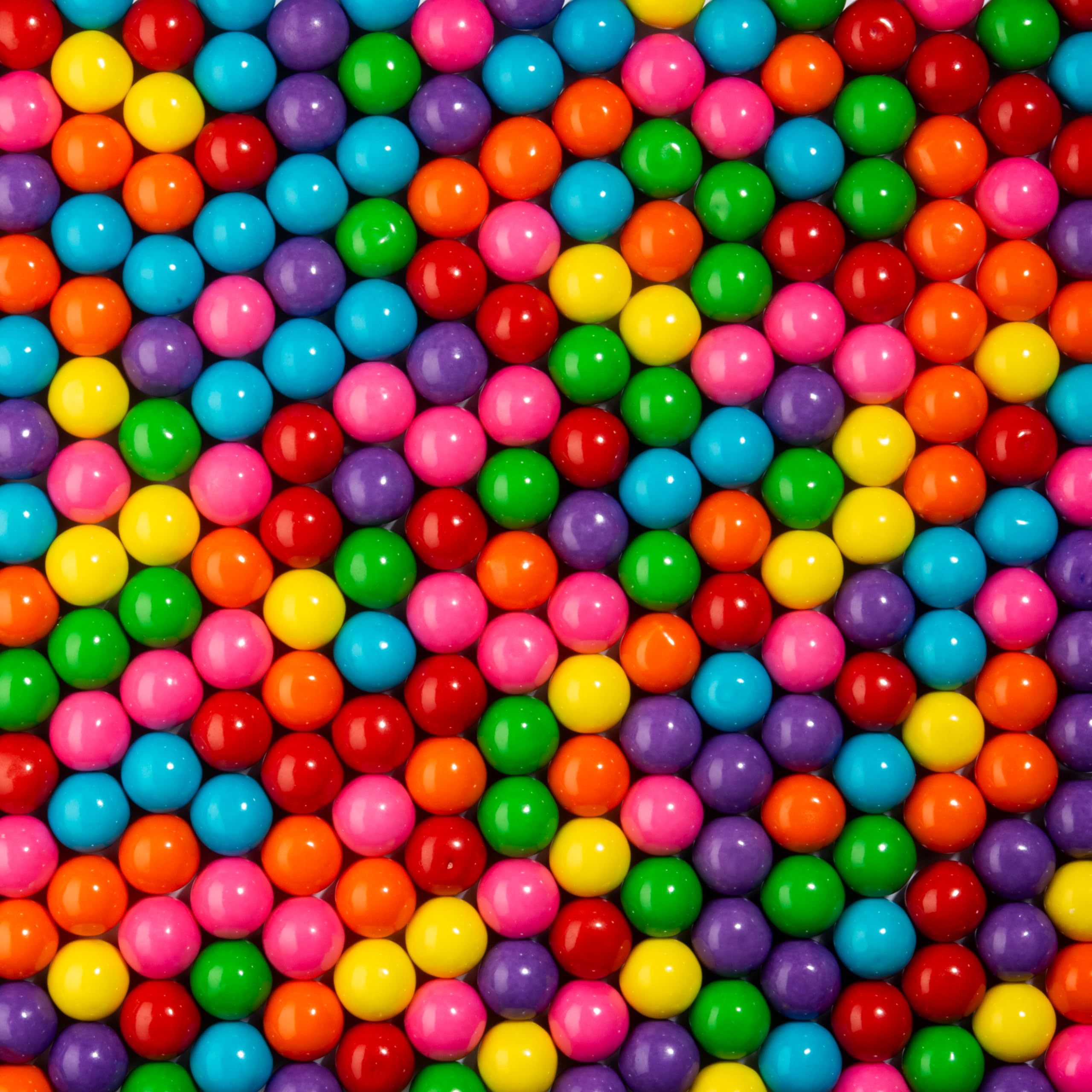 Candy Envy - Assorted 1 Inch Gumballs - 2lb Bag - Approximately 113 Gumballs Per Bag - North American Made & Kosher Certified - Gumballs for Gumball Machine - Gumball Refills