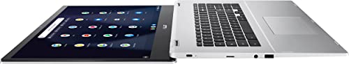 ASUS - 17.3" Chromebook - Intel Celeron N4500 - 4GB Memory - 64GB eMMC - Transparent Silver