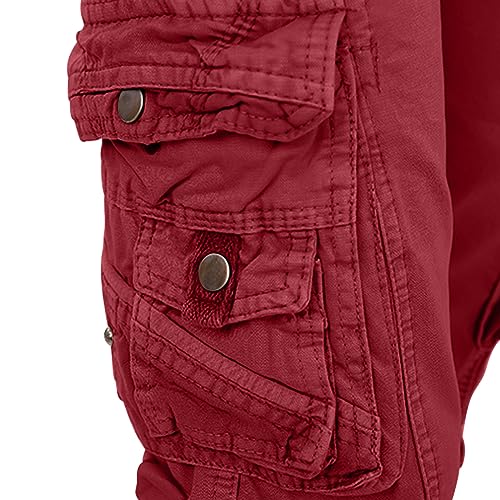 Akklian Warehouse Deals High Waisted Cargo Pants for Women Baggy Boyfriend Trousers Army Combat Work Pants with Multi Pockets