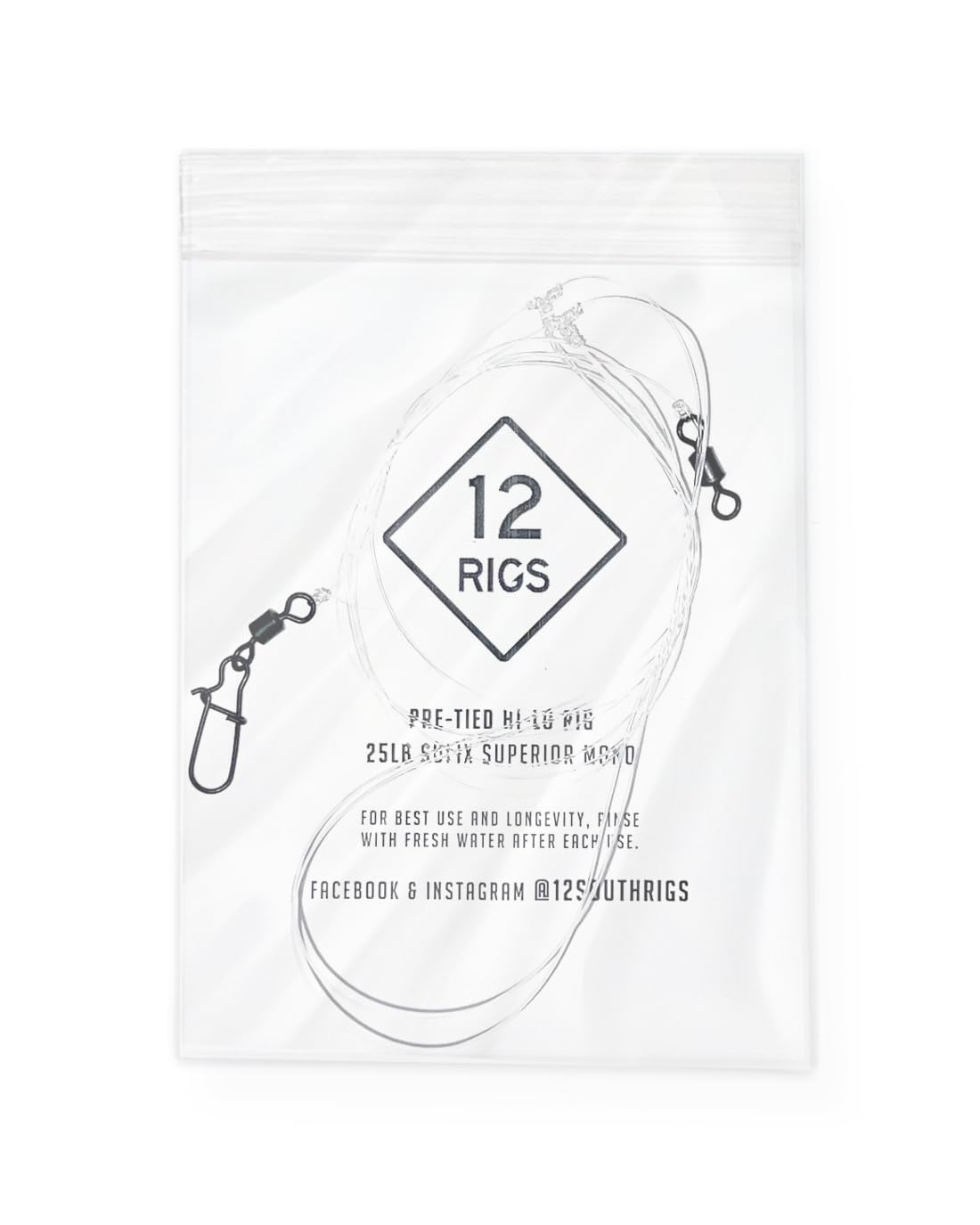 10 Pack Pre-Tied Double Drop Hi-Lo Surf Bait Bottom Fishing Leader Rigs Hand-Tied with T-Knot (30LB Mono)