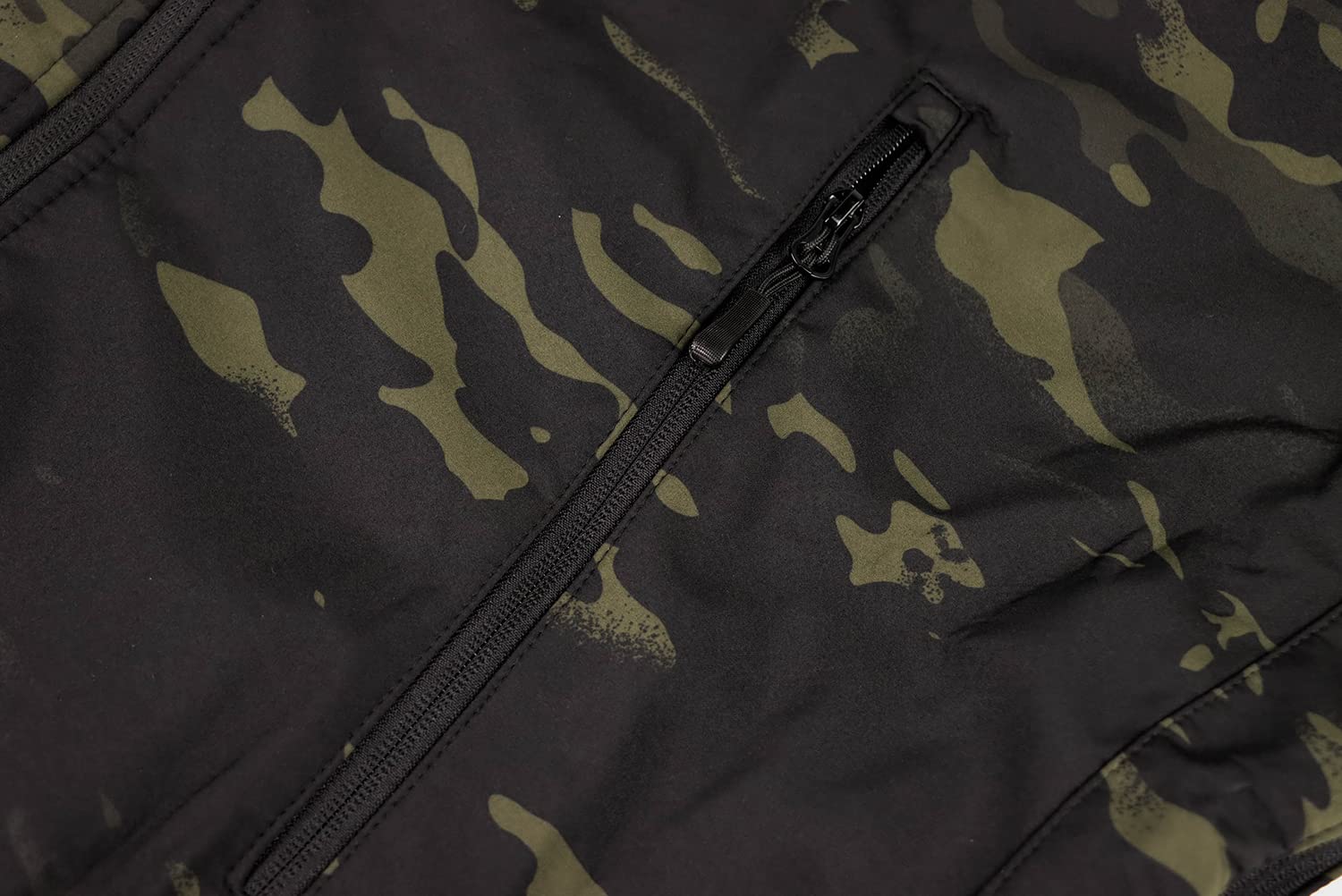 KQTFT Men's Tactical Jacket Softshell, US Medium, CN Large, Night Camo