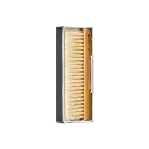 Full Circle Crumb Runner, Counter Sweep and Squeegee, Compact Brush for Sink & Kitchen Countertops, White