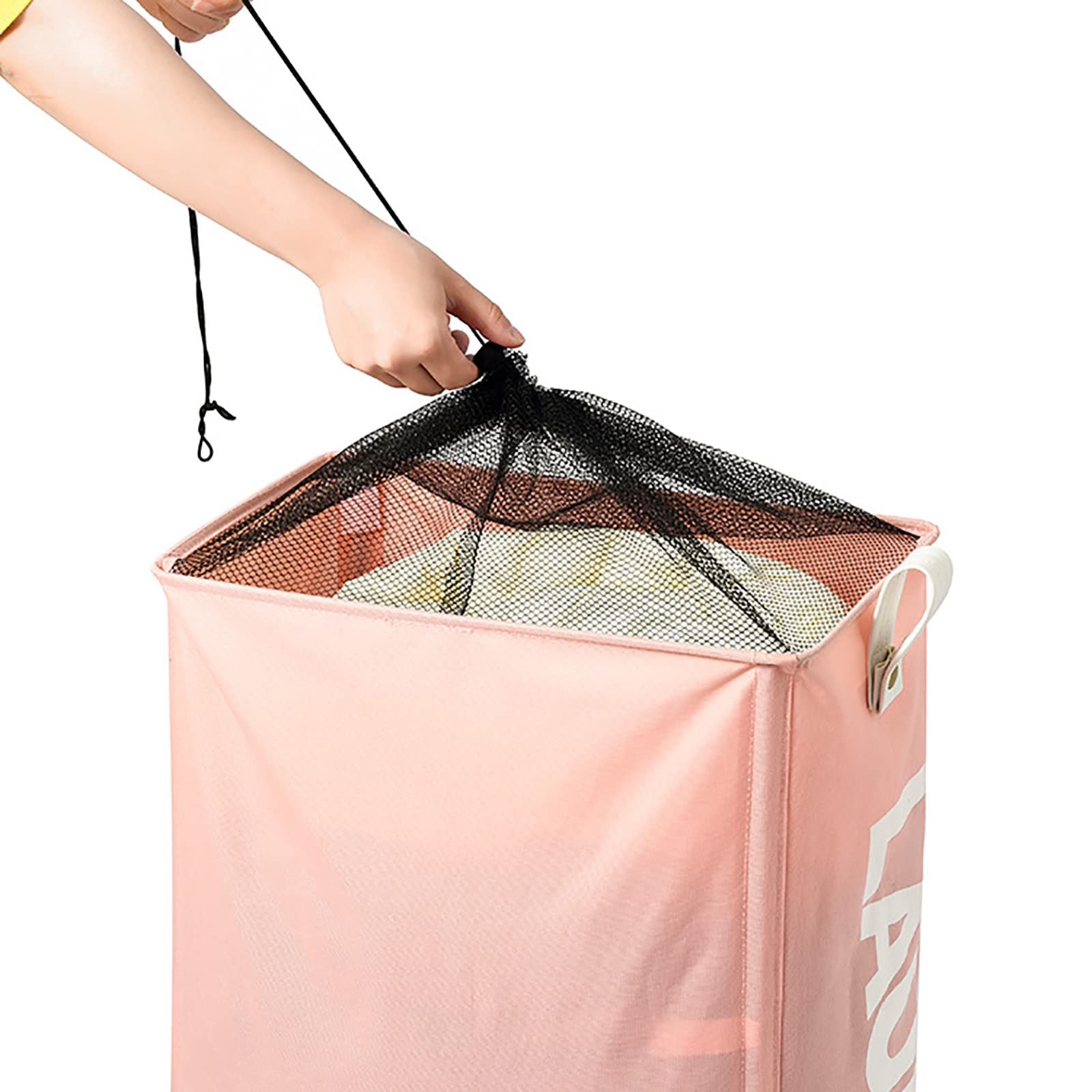 Foldable Laundry Basket, Large Capacity Removable Hamper with Wheels, for Storing Toys Clothes. 17.7" x 9.9" x 2.4"