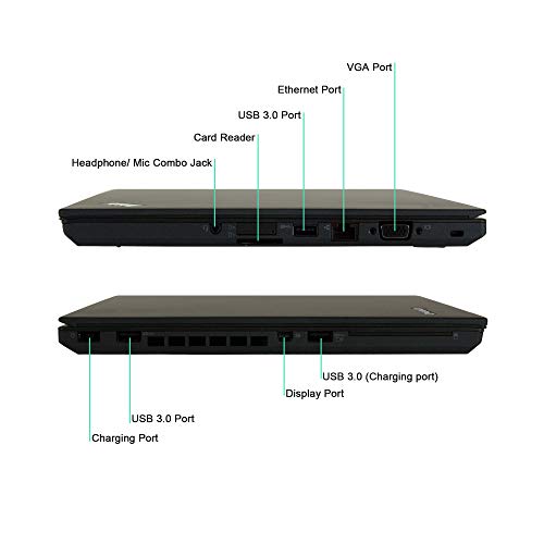 Lenovo ThinkPad T450S 14, Core i7-5600U 2.6GHz, 12GB RAM, 1TB Solid State Drive, Windows 10 Pro 64Bit, (RENEWED)