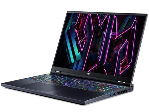 acer Predator Helios 16 Gaming Laptop (Intel i7-13700HX 16-Core, 16GB DDR5 4800MHz RAM, 2x2TB PCIe SSD (4TB), GeForce RTX 4060, 16.0" 165 Hz Win 10 Pro) with MS 365 Personal, Dockztorm Hub