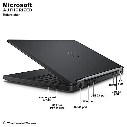 Dell Latitude E5550 15.6in Laptop, Core i5-5300U 2.3GHz, 8GB Ram, 240GB SSD, Windows 10 Pro 64bit (Renewed)