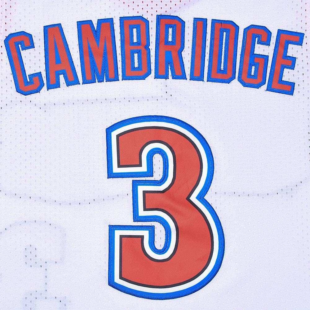 TUEIKGU Calvin Cambridge #3 LA Knights Basketball Jersey for Men (White, Small)