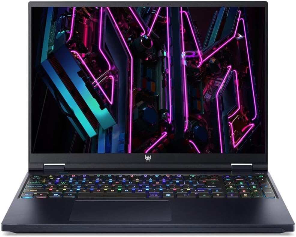 acer Predator Helios 16 Gaming Laptop (Intel i7-13700HX 16-Core, 16GB DDR5 4800MHz RAM, 2x2TB PCIe SSD (4TB), GeForce RTX 4060, 16.0" 165 Hz Win 10 Pro) with MS 365 Personal, Dockztorm Hub