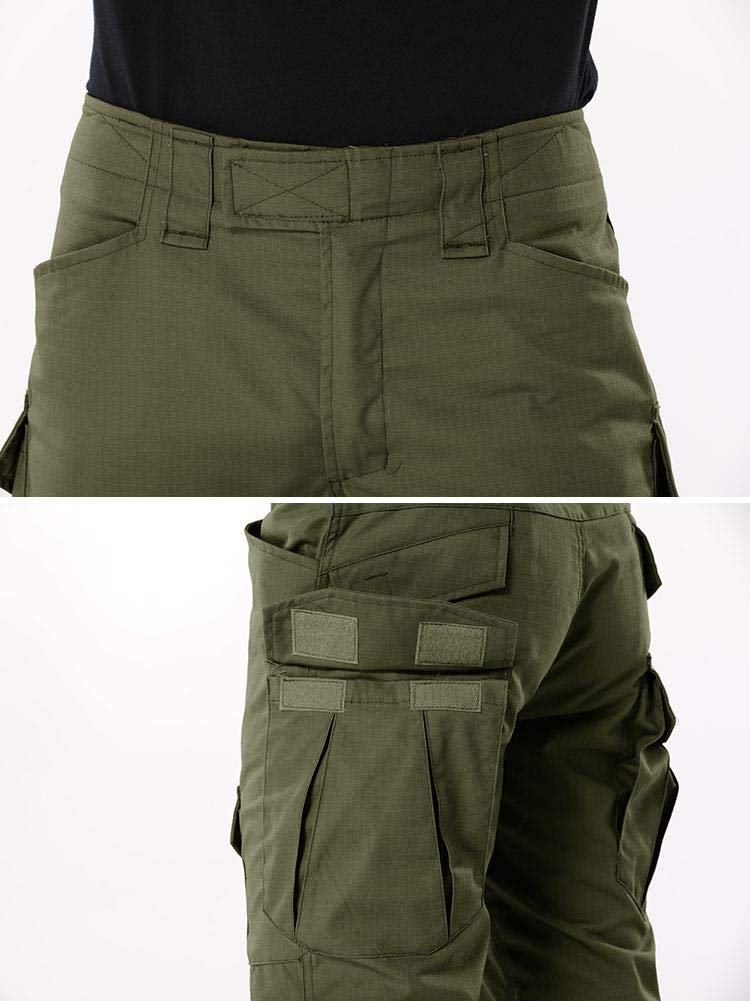 TRGPSG Men's Hiking Pants, Outdoor Lightweight Travel Pants Cargo Pants Work Pants for Men WG4F ArmyGreen 34