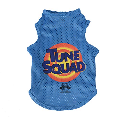 LOONEY TUNES Tunes Space Jam 2 Tune Squad Dog Tank Top Small Dog Shirt LOONEY TUNES Tunes Space Jam Jersey Mesh Blue Dog Shirt for Small Dogs from Space Jam Movie FF16274