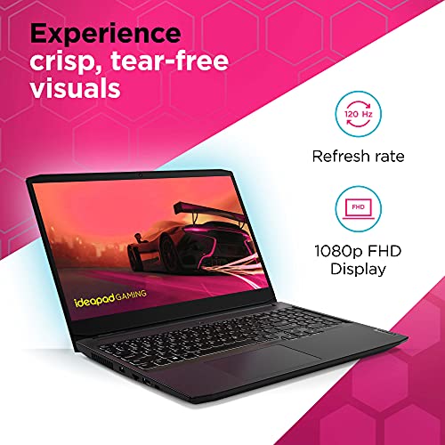 Lenovo IdeaPad Gaming 3 15 Laptop, 15.6" FHD Display, AMD Ryzen 5 5600H, NVIDIA GeForce GTX 1650, 8GB RAM, 256GB Storage, Windows 10H