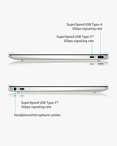 HP Chromebook HD Laptop, Intel Dual-core Celeron Processor, 4GB RAM, 32GB eMMC, Chrome OS, (Renewed), Ceramic white, 14-14.99 inches