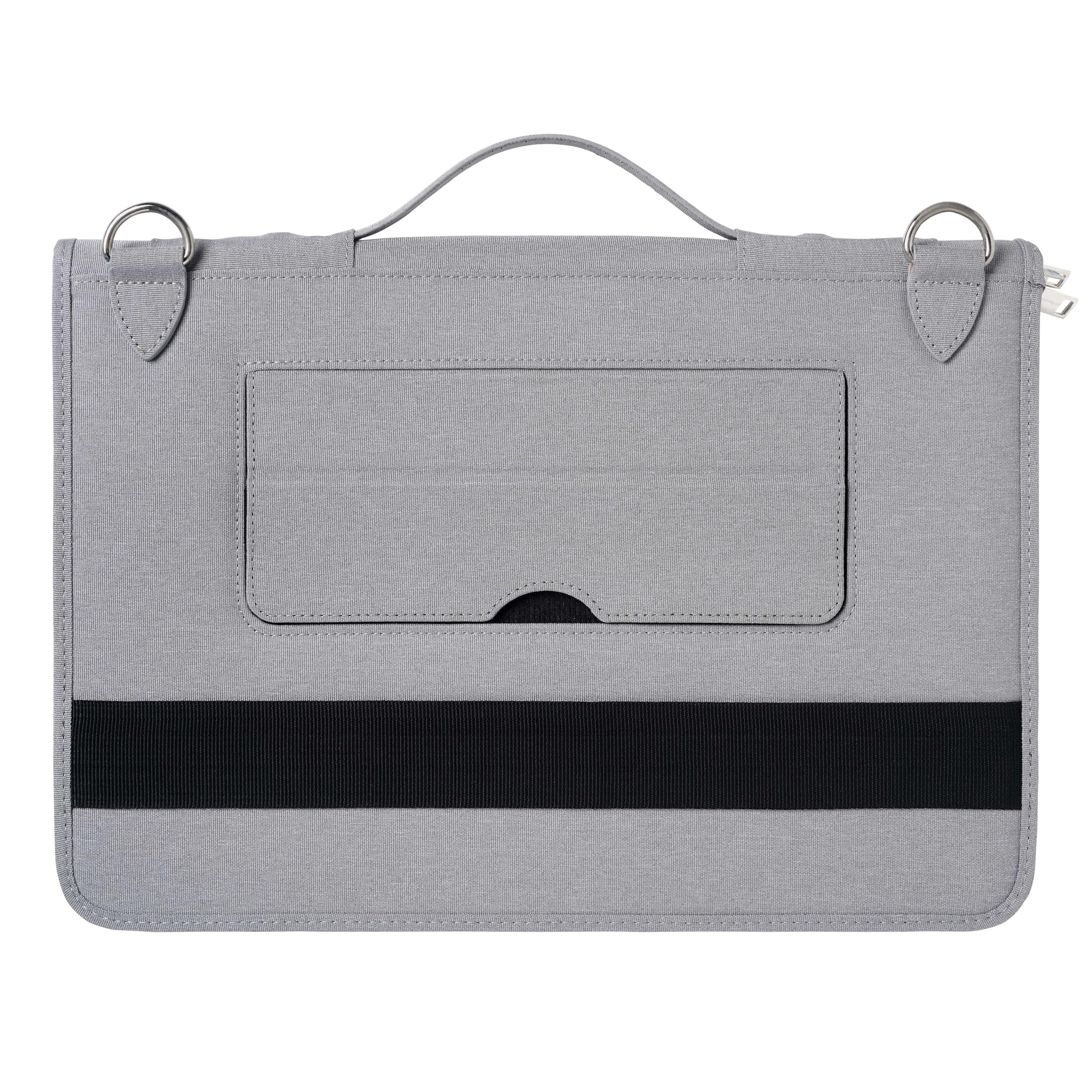 Broonel Grey Leather Laptop Messenger Case - Compatible with Acer Predator Helios 300 15 Gaming Laptop