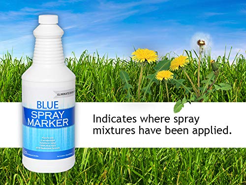 Blue Spray Marker - (32 Ounces) - Weed Spray Dye, Herbicide Dye, Fertilizer Marking Dye, Turf Mark and Blue Herbicide Marker, Organic Herbicide Marking