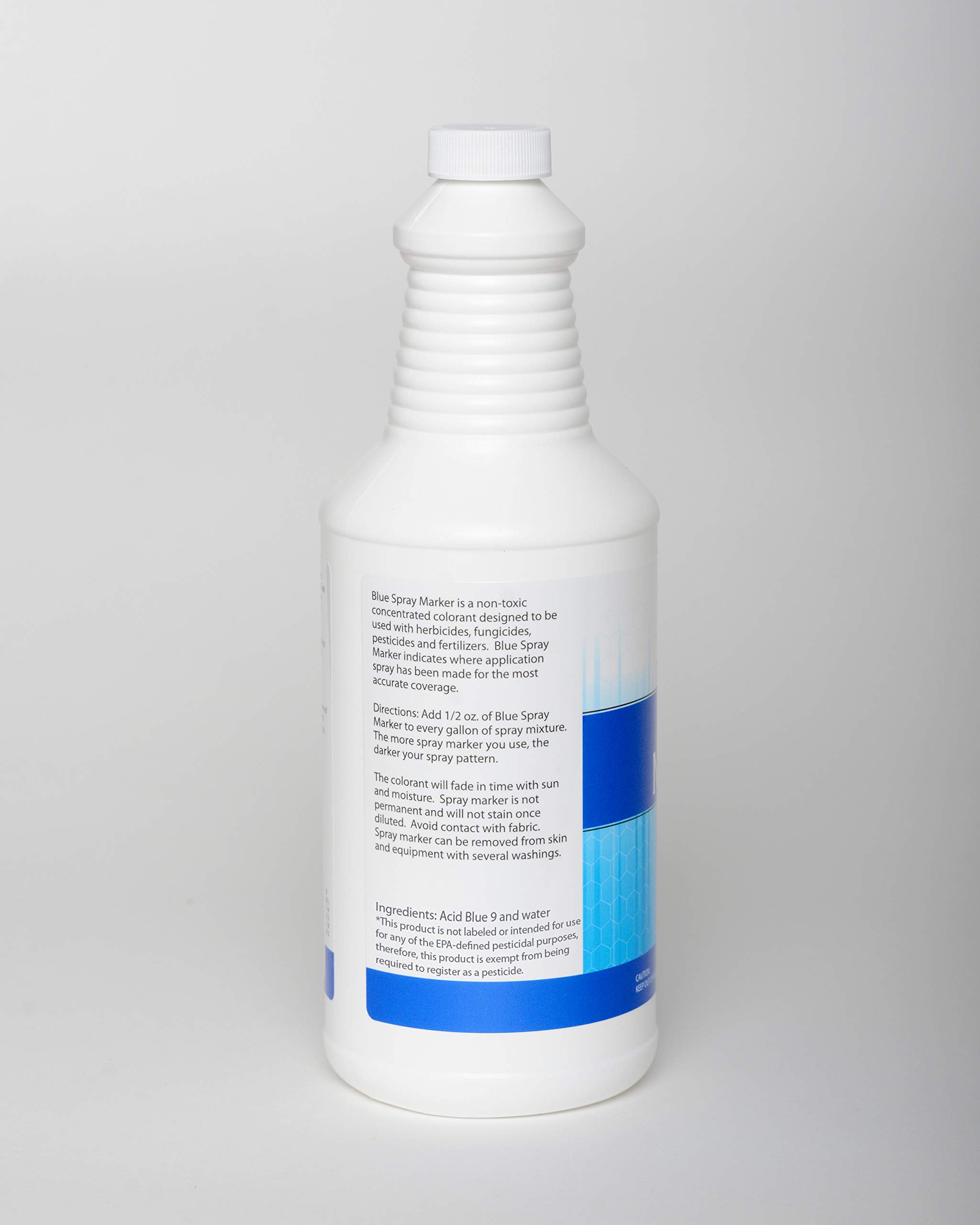 Blue Spray Marker - (32 Ounces) - Weed Spray Dye, Herbicide Dye, Fertilizer Marking Dye, Turf Mark and Blue Herbicide Marker, Organic Herbicide Marking