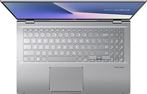 ASUS 2023 Newest Zenbook 2-in-1 Laptop, 15.6 Inch FHD Touchscreen Display, AMD Ryzen 7-5700U Processor, 8GB RAM, 1TB SSD, NVIDIA GeForce MX450 Graphics, Wi-Fi, Windows 11 Home, Bundle with JAWFOAL