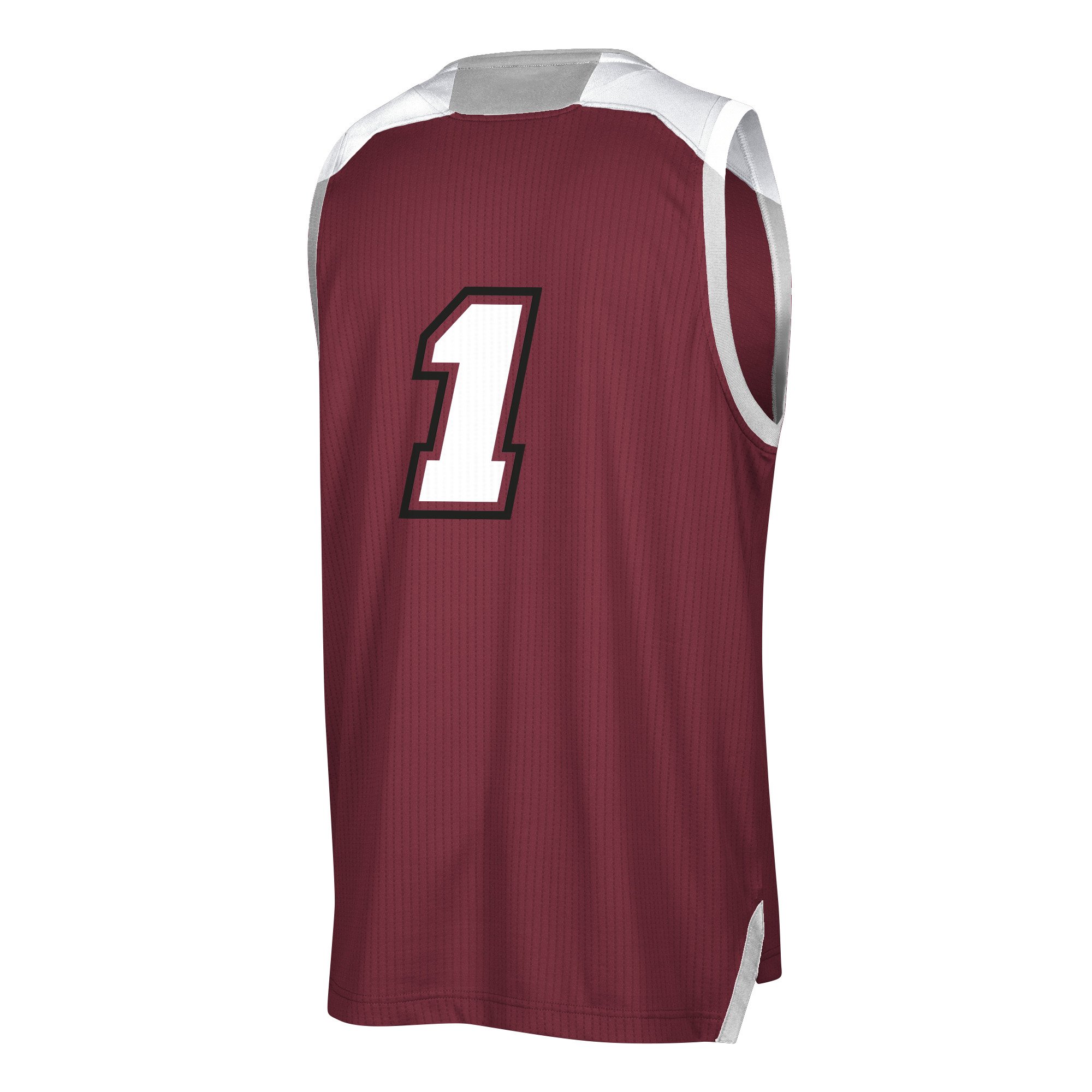 NCAA Massachusetts Minutemen Adult Men Replica Basketball Jersey Medium,Maroon