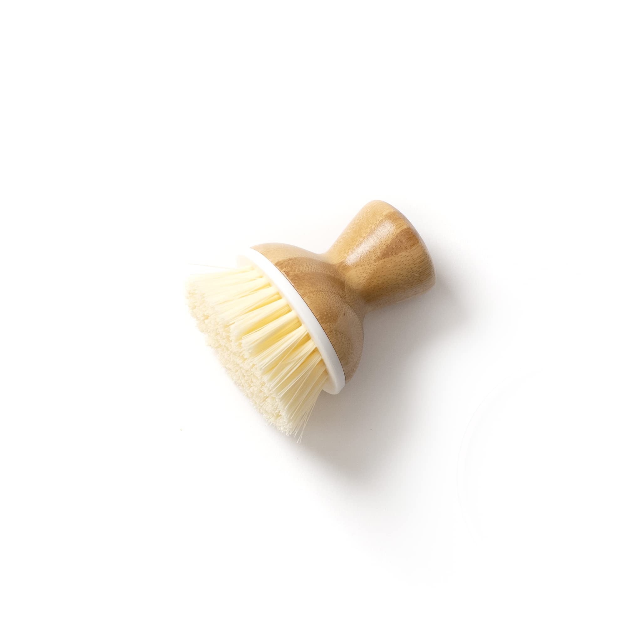 Full Circle, White Bubble Up Bamboo Dish Brush, White & In A Nutshell Walnut Scrubber Sponges – Pack of 2 Non-Scratch Natural Kitchen Scrubbies for Dishes and Household Cleaning