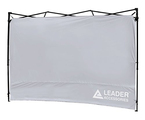 Leader Accessories Instant Canopy SunWall Side Wall for 10x10 Feet, 10x20 Feet Straight Leg pop up Canopy, 1 Pack Side Wall Only, Silver