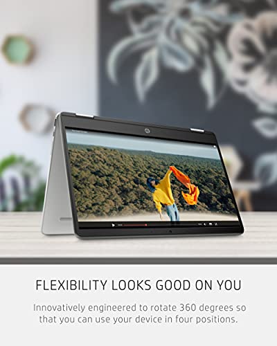 HP Chromebook x360 14a 2-in-1 Laptop, Intel Pentium Silver N5030, 4 GB RAM, 64 GB eMMC, 14โ HD Micro-Edge Touchscreen, Chrome OS, 720p Webcam, Dual Speakers, Long Battery Life (14a-ca0023nr, 2021)