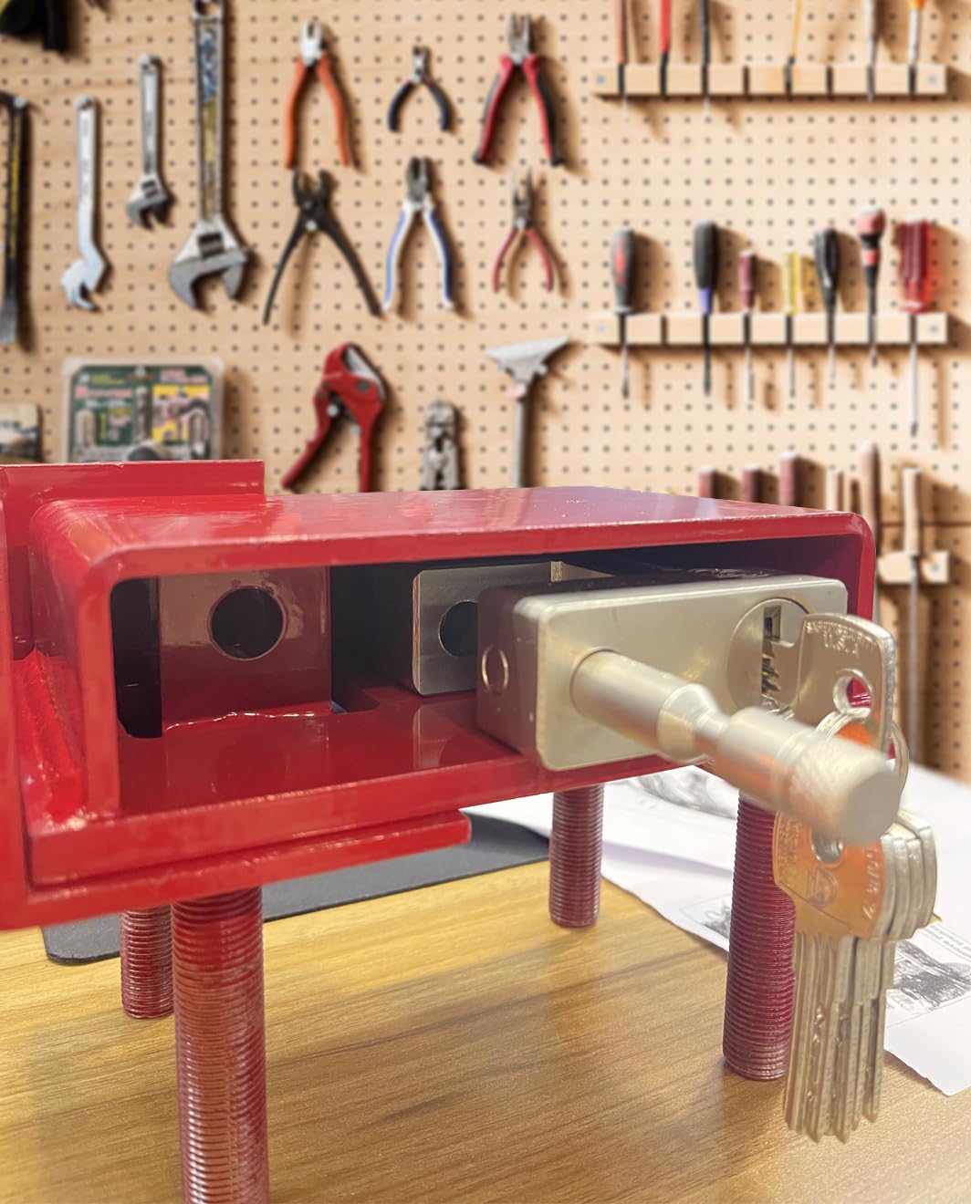 Autoholic Shipping Container Lock Box Bolt On Heavy Duty Shipping Container Accessories with Padlock & 5 Keys