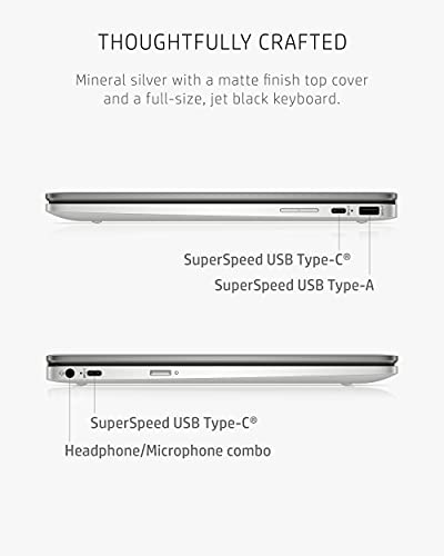 HP Chromebook x360 14a 2-in-1 Laptop, Intel Pentium Silver N5030, 4 GB RAM, 64 GB eMMC, 14โ HD Micro-Edge Touchscreen, Chrome OS, 720p Webcam, Dual Speakers, Long Battery Life (14a-ca0023nr, 2021)