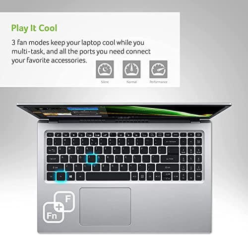 Acer Aspire 5 Slim Business Laptop, 15.6 inch FHD IPS Display, 11th Gen Intel Core i3-1115G4 Processor, 12GB RAM, 512GB SSD, WiFi 6, HDMI, Amazon Alexa, Windows 11, Silver