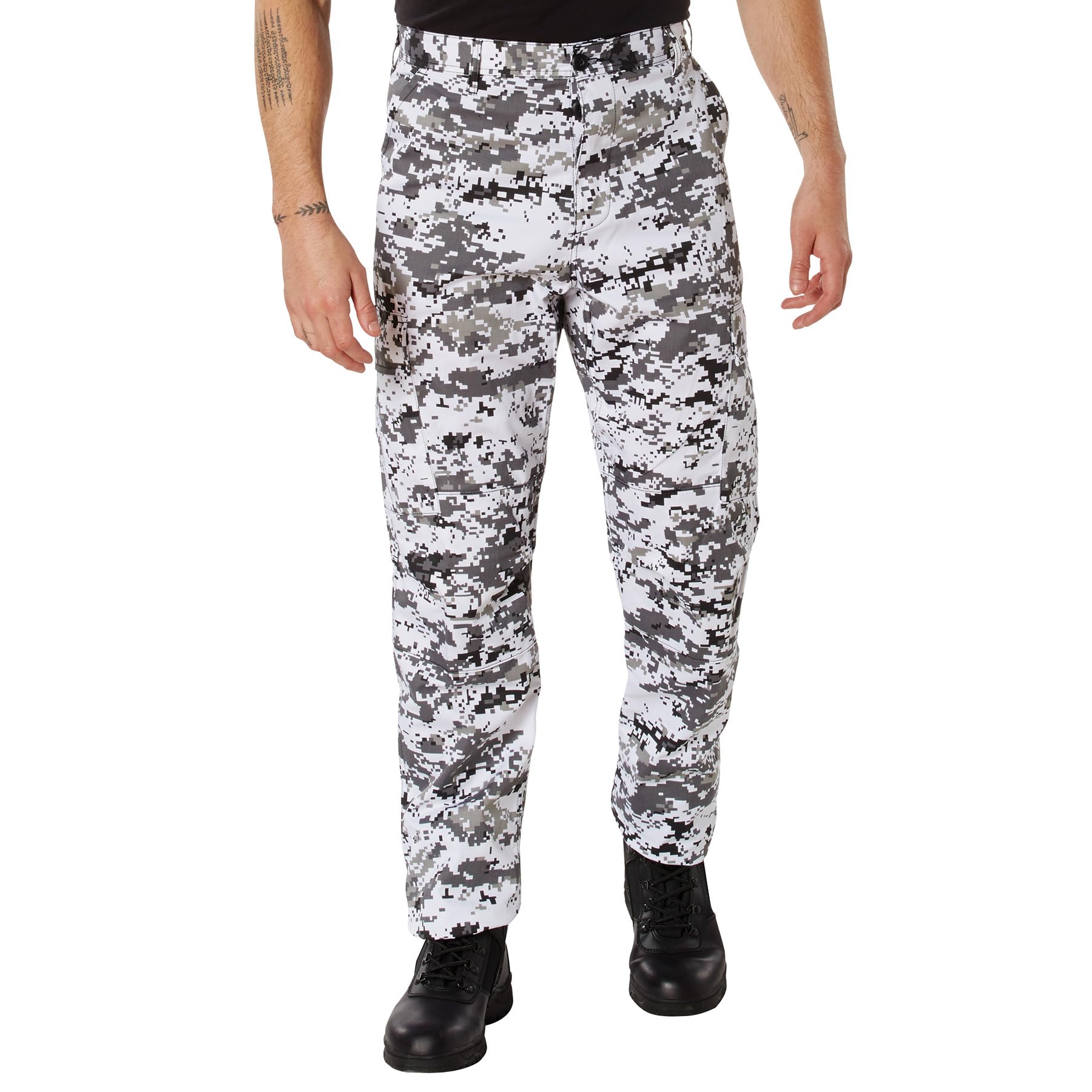 Rothco Digital Camo Tactical BDU Pants (US, Alpha, Large, Regular, Regular, City Digital Camo)