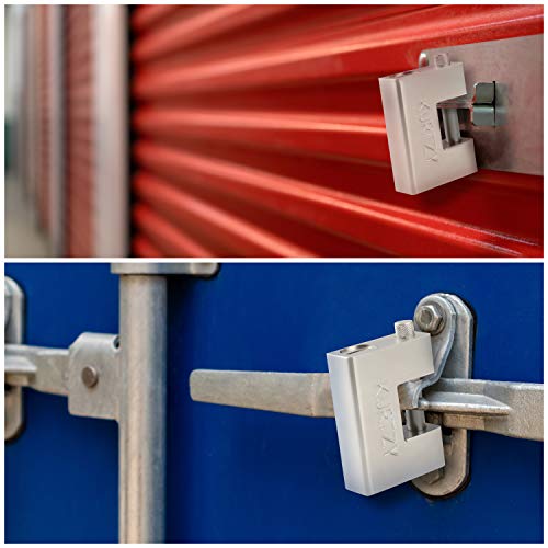 Kurtzy Heavy Duty 1kg Padlocks with 10 Keys (2 Pack) - Hardened Solid Steel Hardware Monoblock Lock - 12mm Thick Shackle - Protect Garages, Containers, Sheds, Shutters, Lockers, Gates and Warehouses