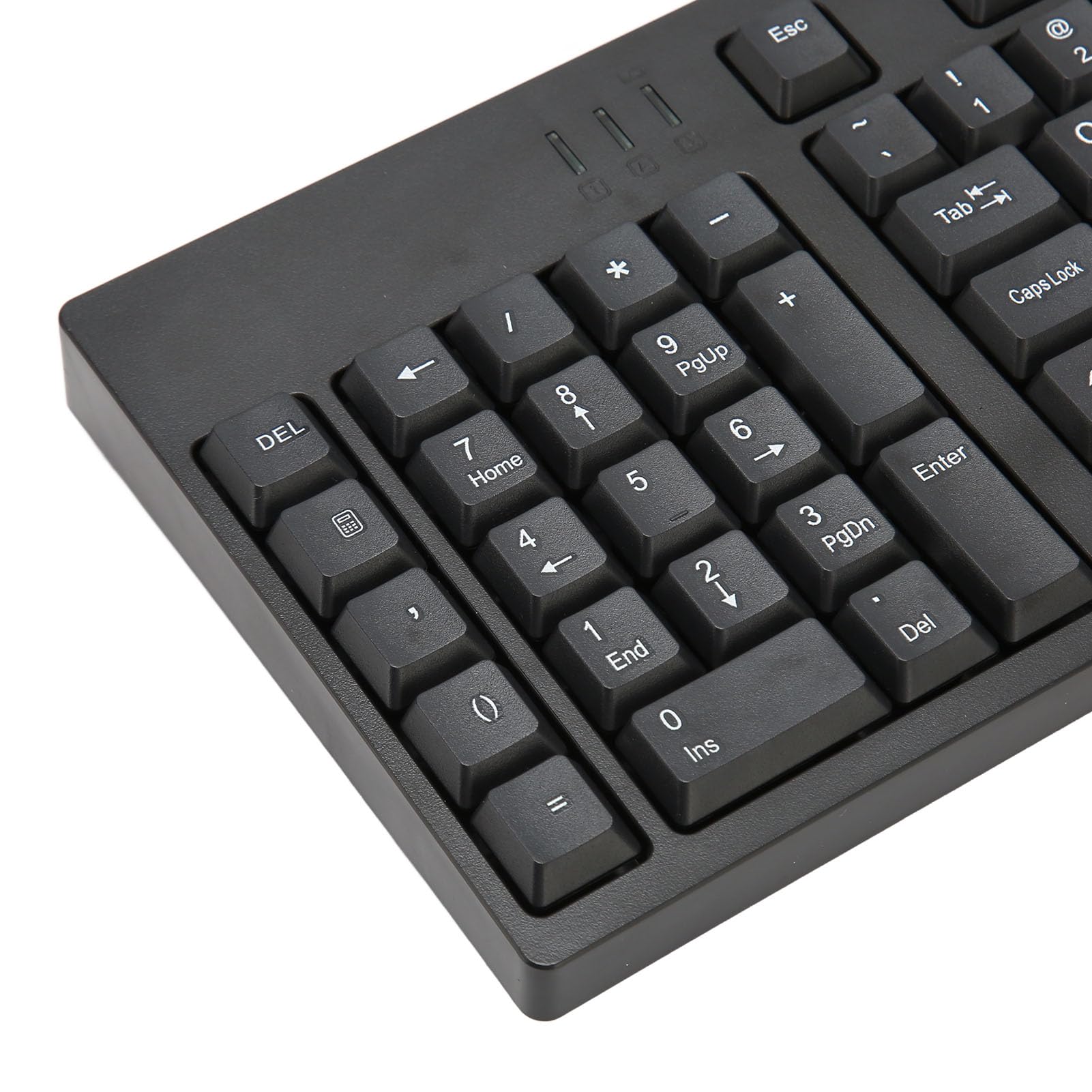 Left Handed Keyboard, USB Wired Keyboard with 2 USB Hub, 109 Keys Ergonomic Keyboard, with Left Hand Number Pad, for Home Office