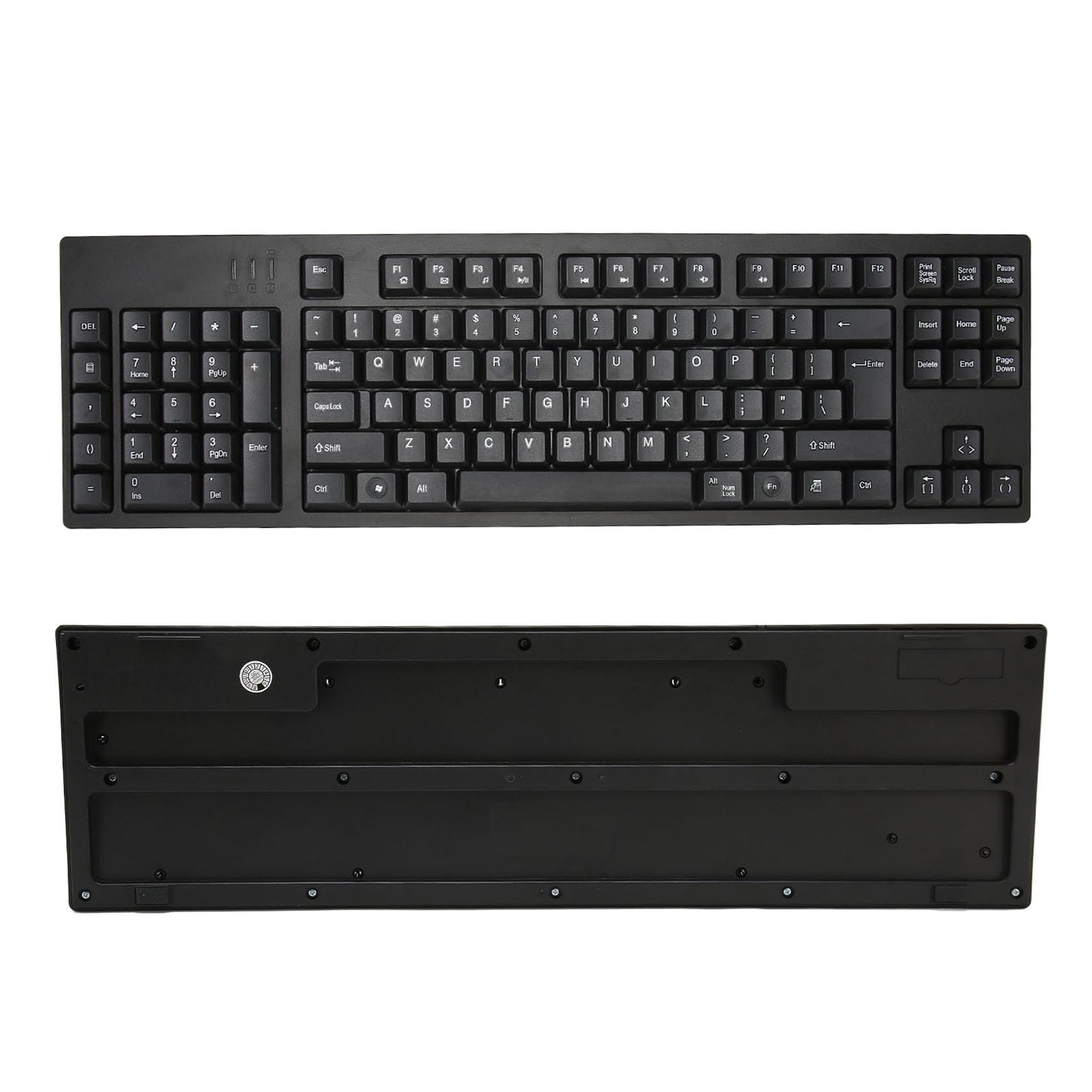 Left Handed Keyboard, USB Wired Keyboard with 2 USB Hub, 109 Keys Ergonomic Keyboard, with Left Hand Number Pad, for Home Office