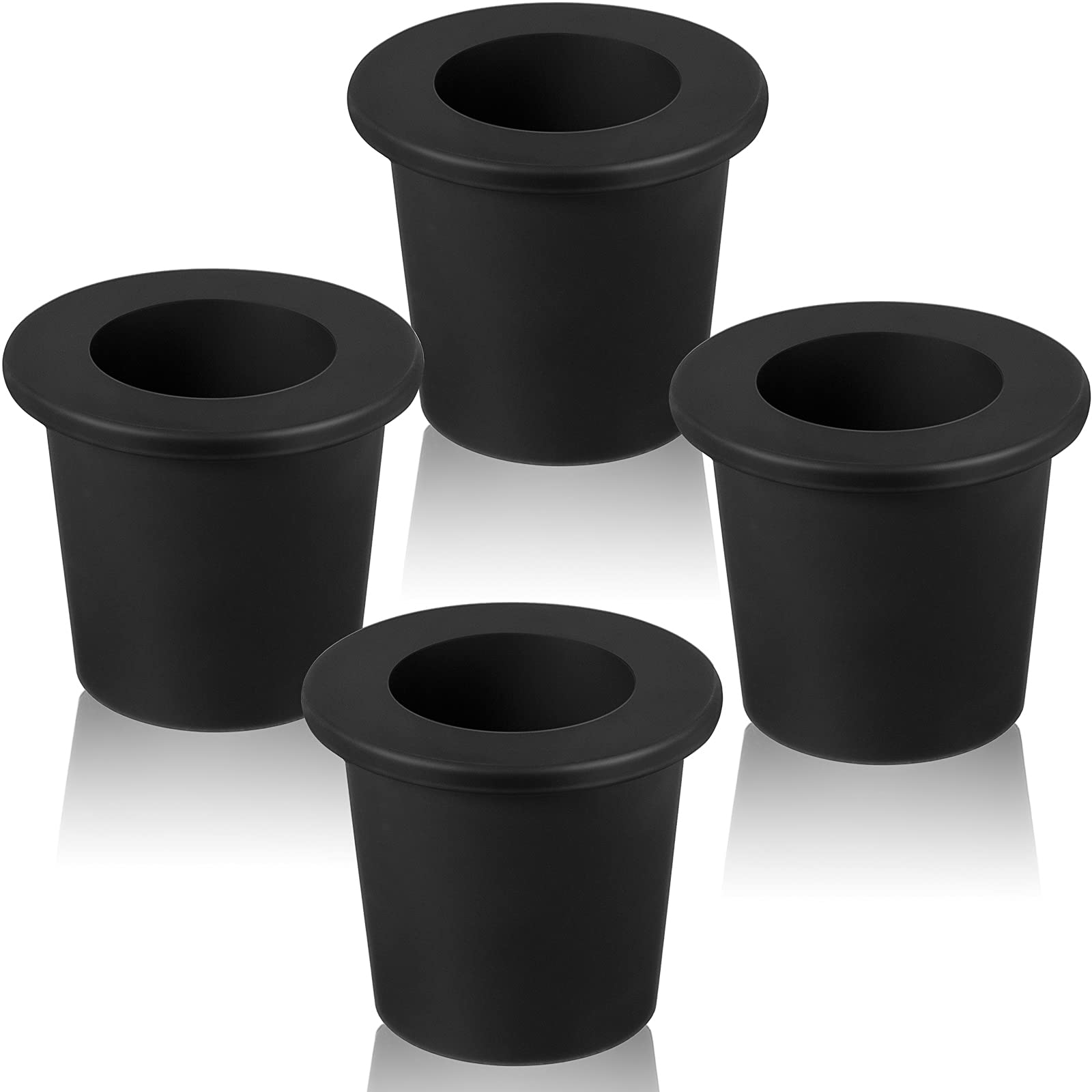 2 Pieces Patio Table Umbrella Hole Ring Umbrella Cone Wedge Plug Umbrella Stabilizer Sleeve for 2 to 2.5 Inch Patio Table Hole and 1.5 Inch Pool Umbrella Adapter