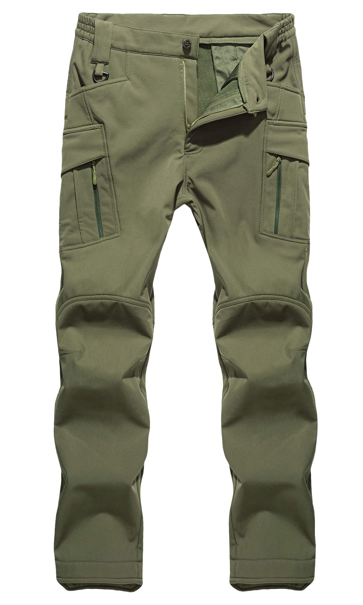 MAGCOMSEN Military Tactical Pants for Men - Fleece Lined Winter Waterproof Snowboarding Hiking Army Pants