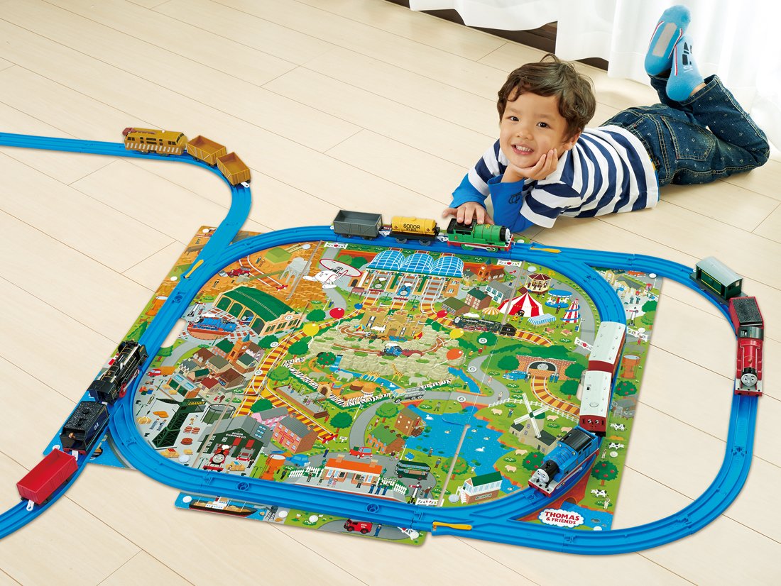 Plarail Reply to box! Thomas the Tank Engine clean up play map