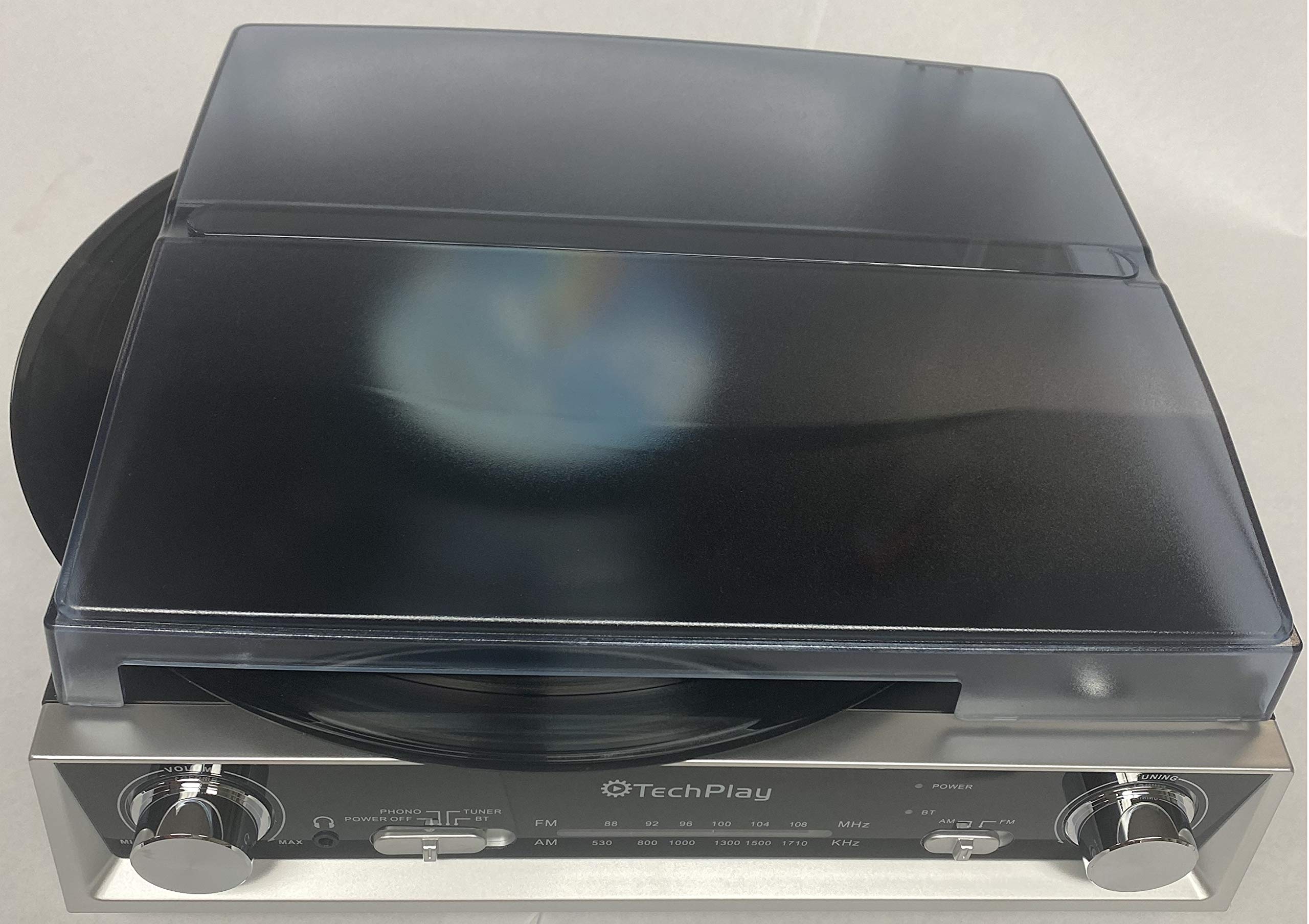 TechPlay ODC107BT, Bluetooth Connection, 3-Speed Turntable FM Radio