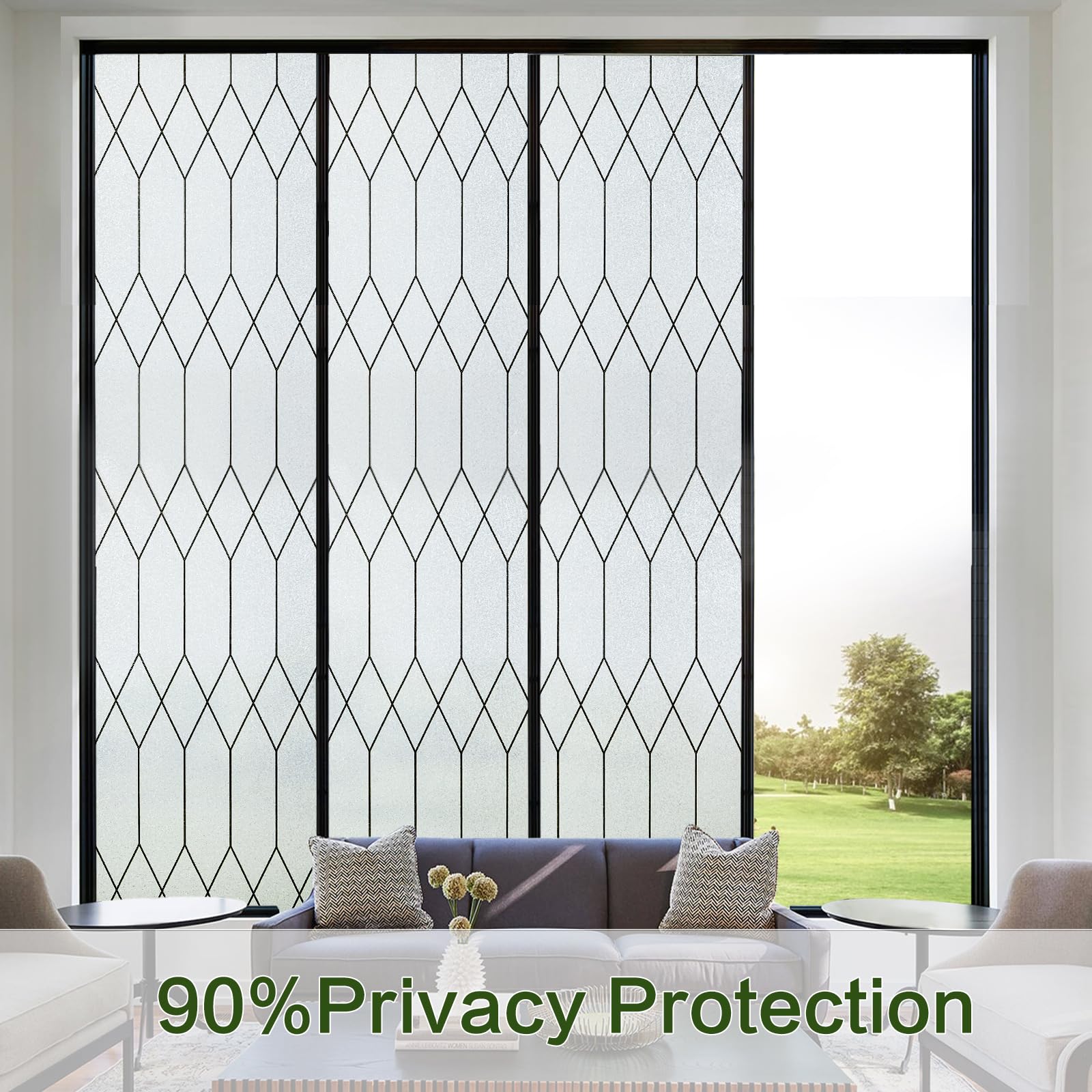 Windimiley window privacy film,29.5X78.6inch